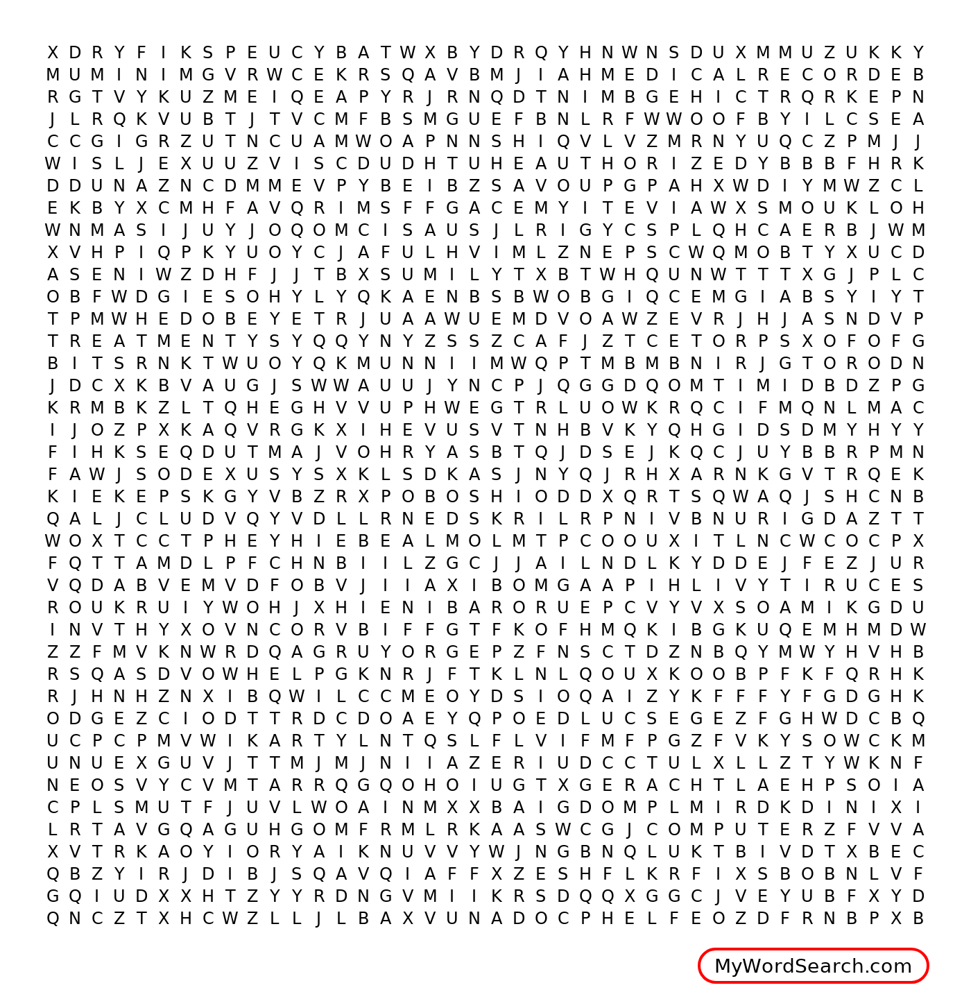 Privacy Word Search