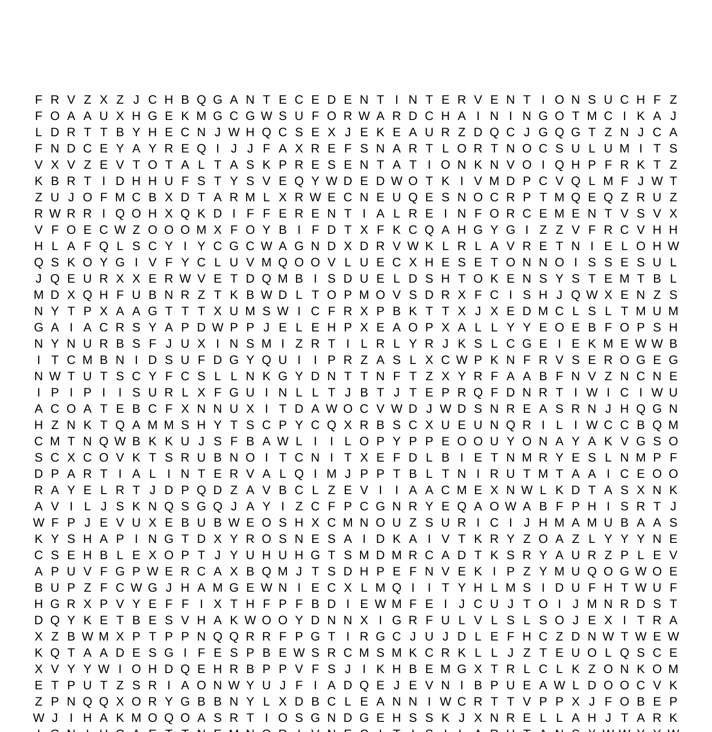 RBT TRAINING WORD SEARCH