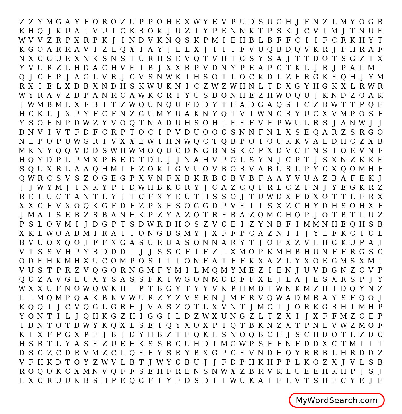 Ramona's World Word Search