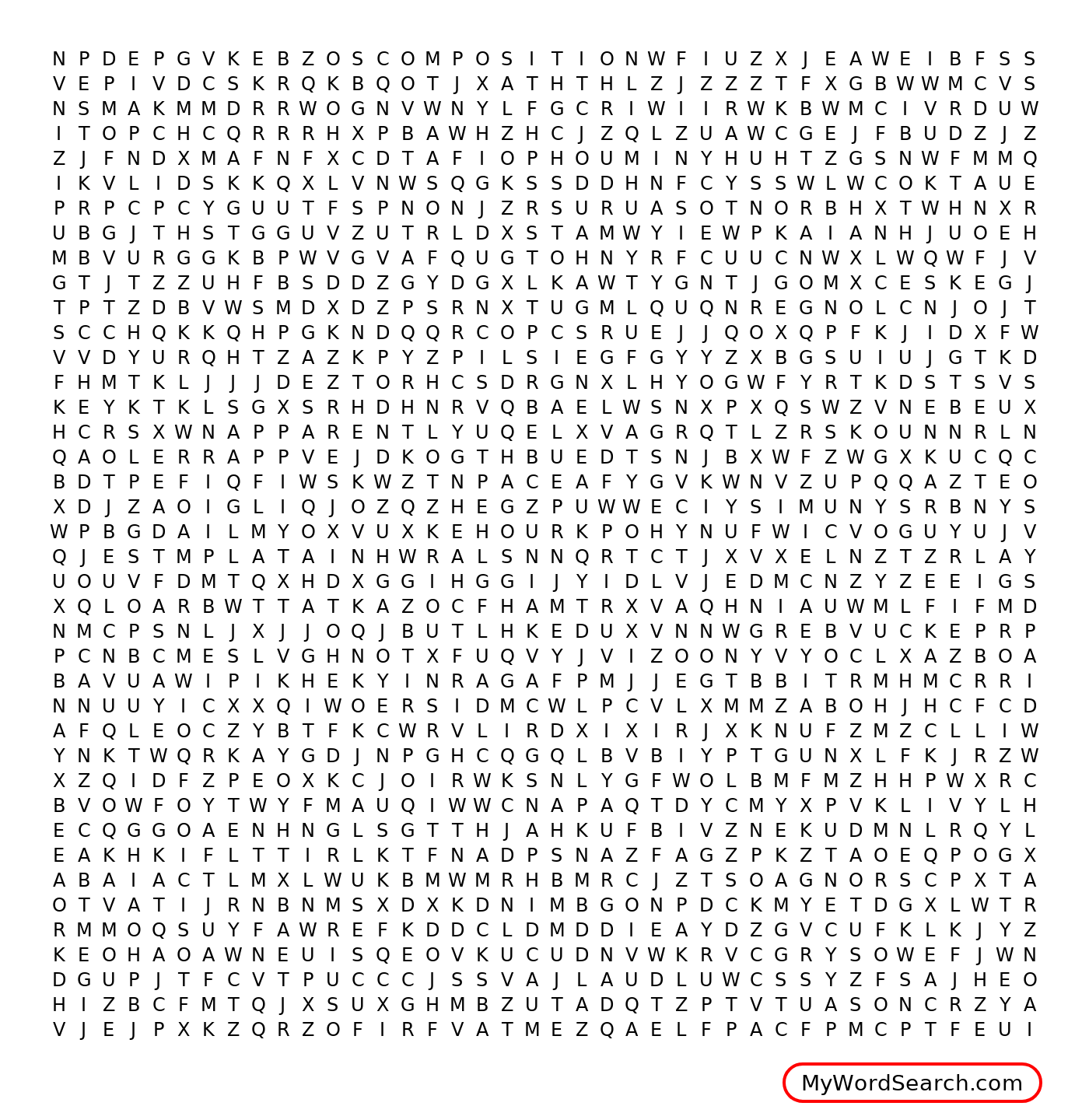 Ramona's World Word Search