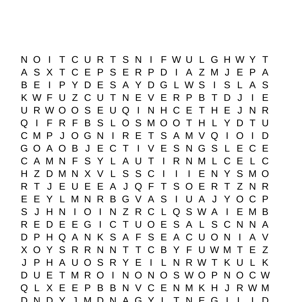 Rituals and Routines Word Search