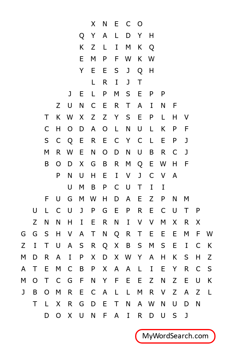 Ryan's word search