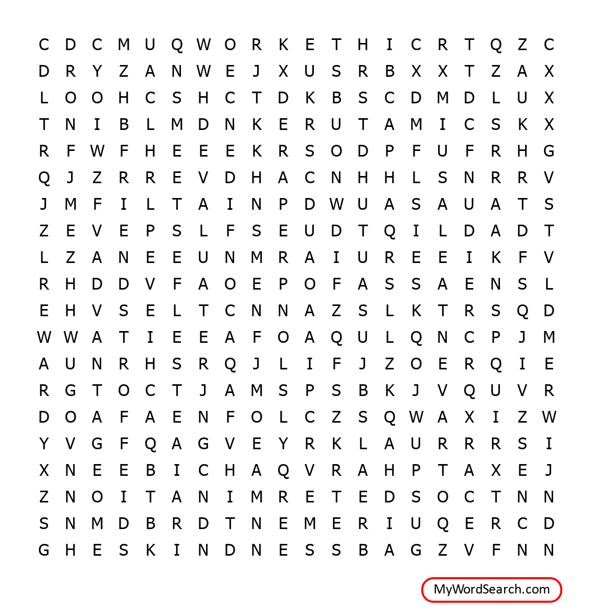 SIL Word Search