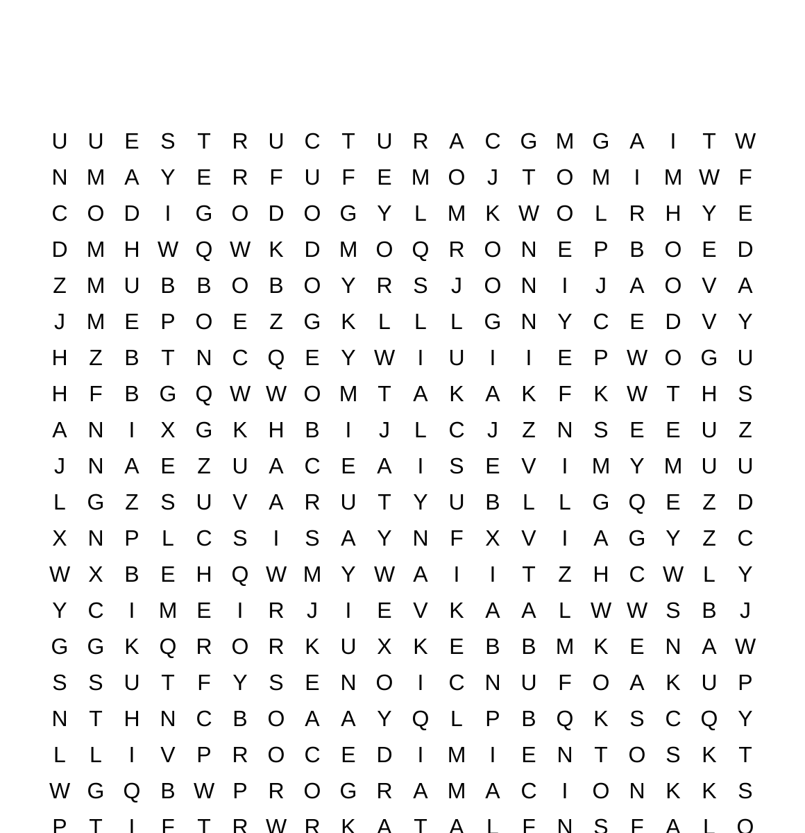 SOPA DE LETRAS PROGRAMACION