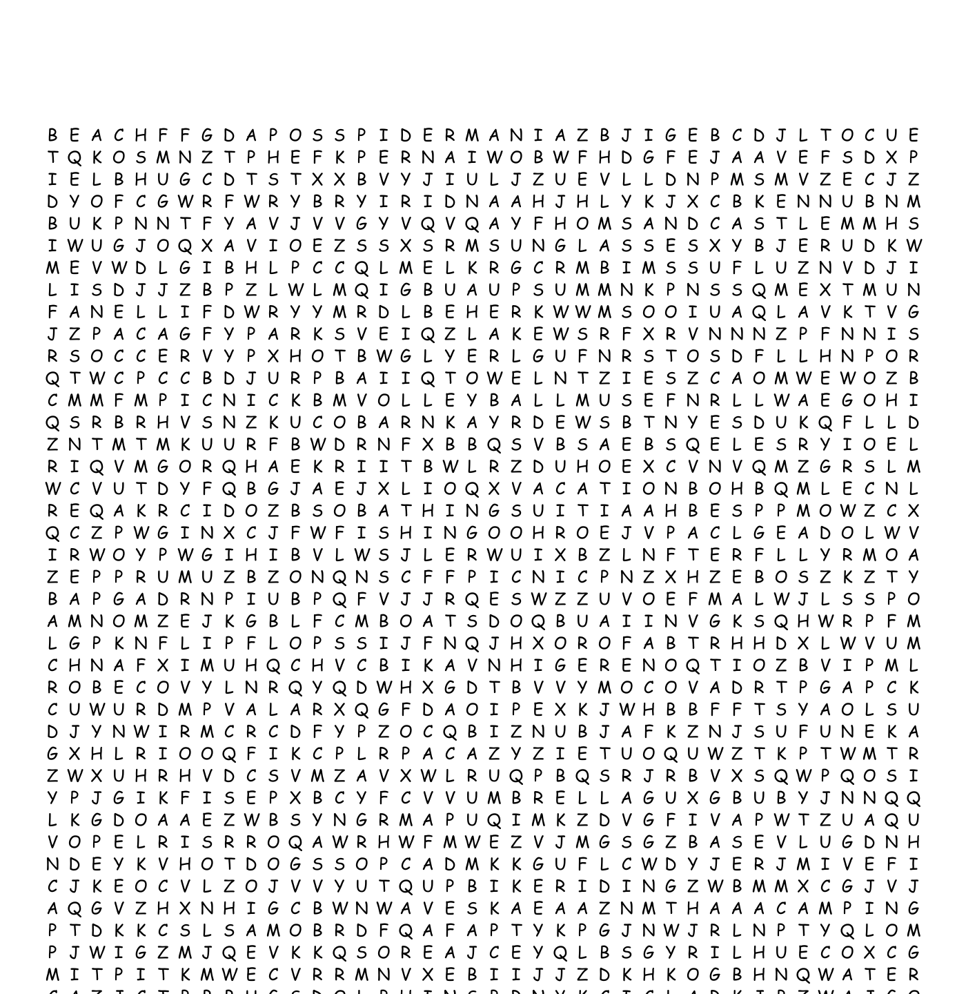 SUMMER WORD SEARCH!!! Volume 2
