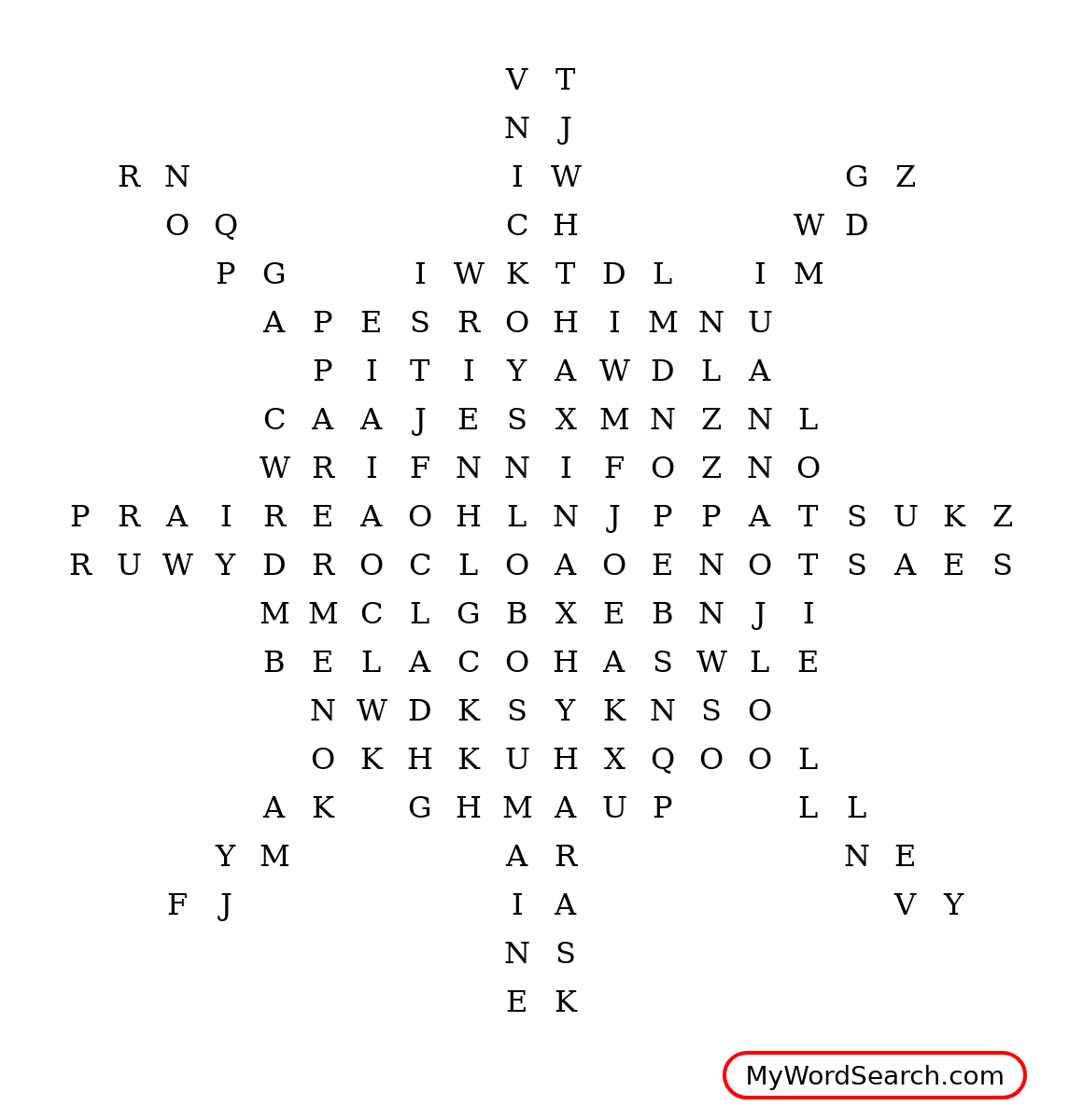 "Sarah, Plain and Tall" Word Search