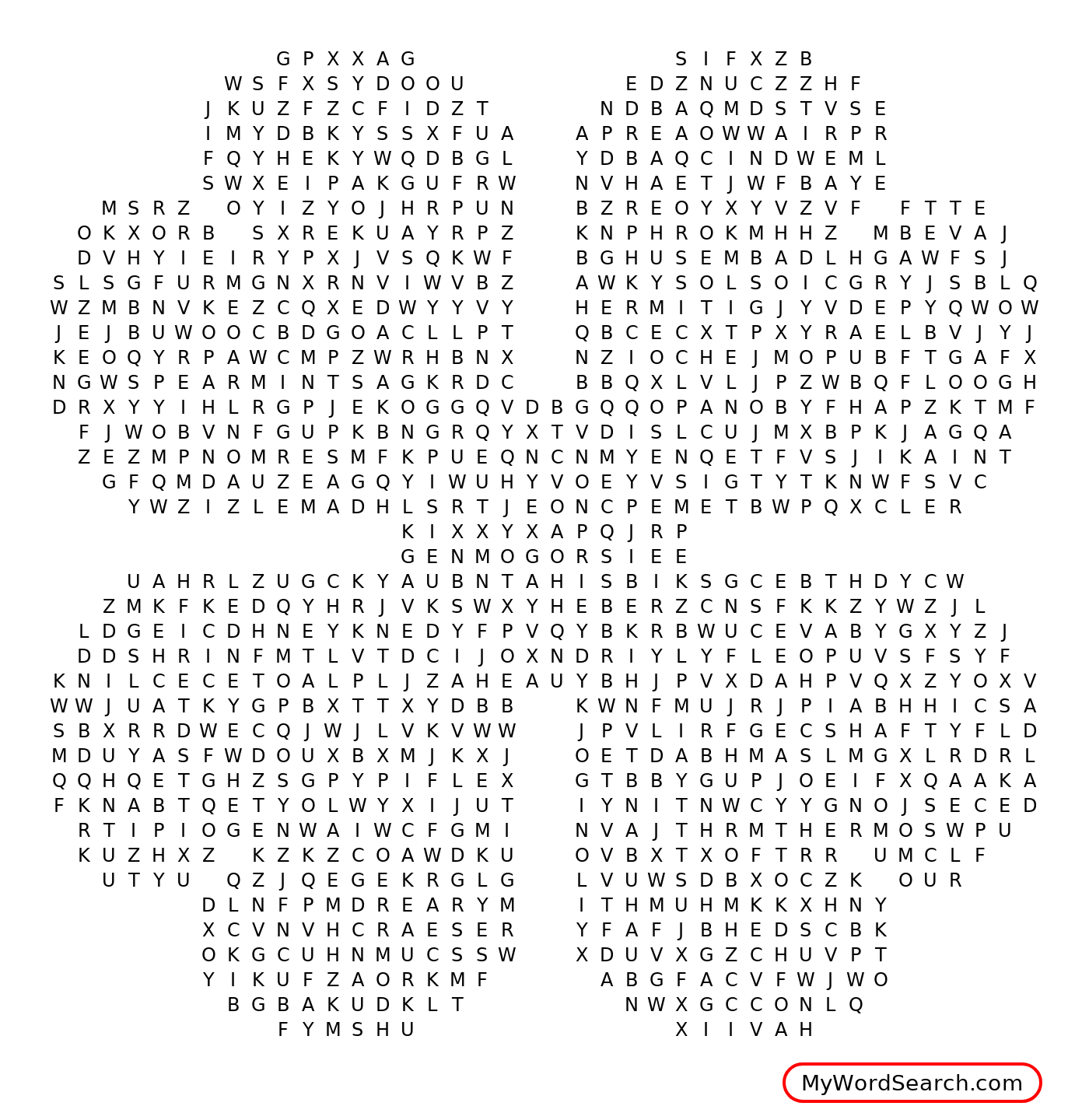 Sean’s Word Search