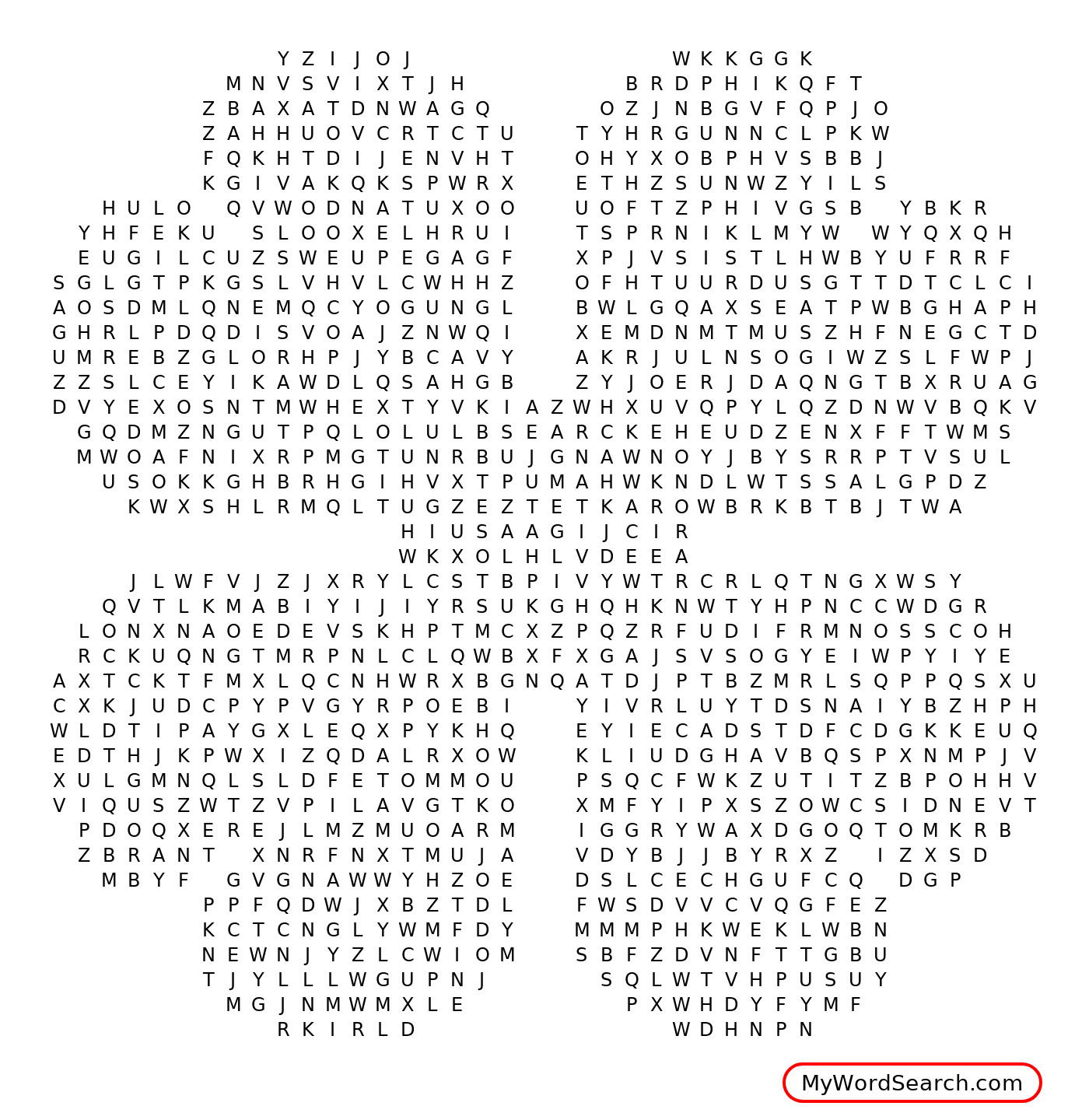 Sean’s Word Search