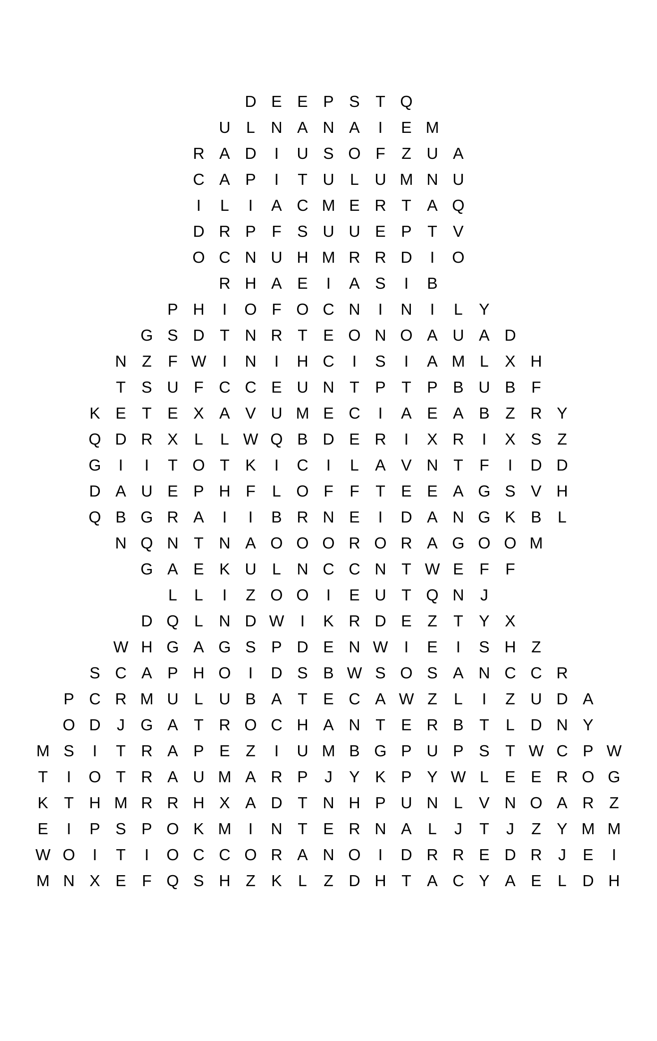 Semester Summary Word Search