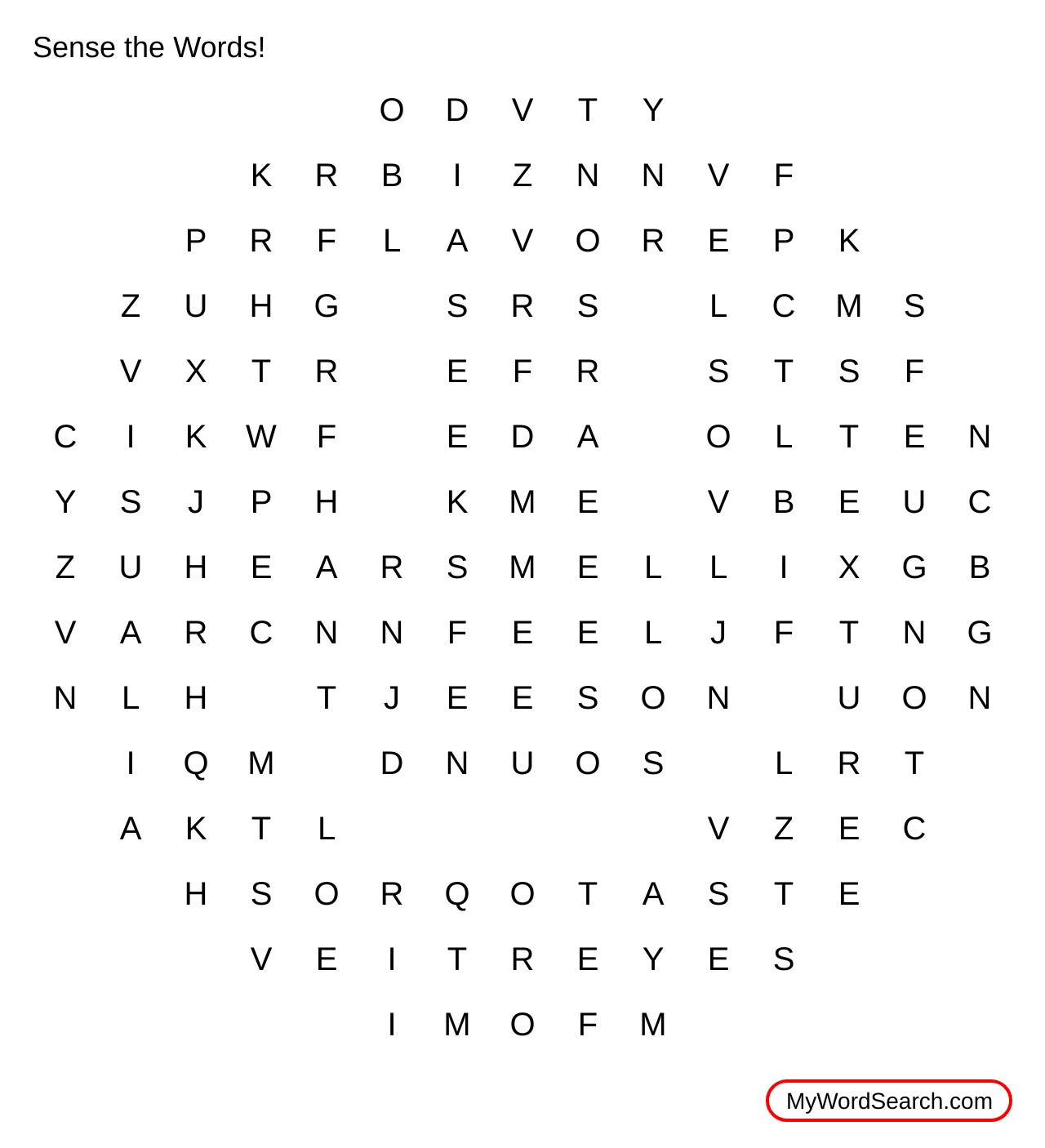 Sense the Word!