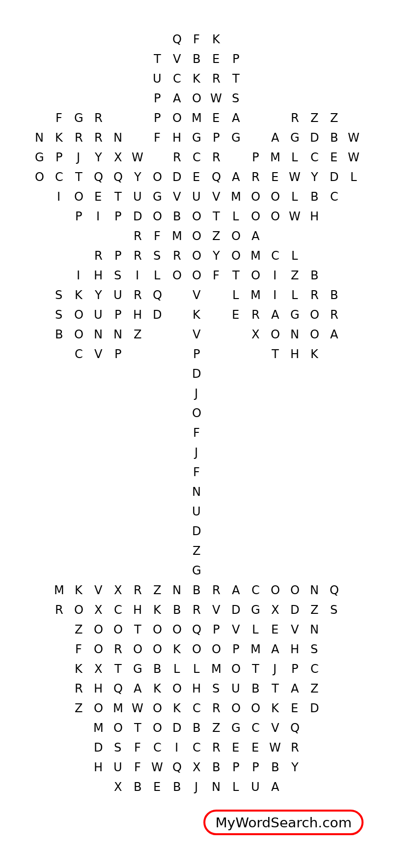 Serenity Roman's word search