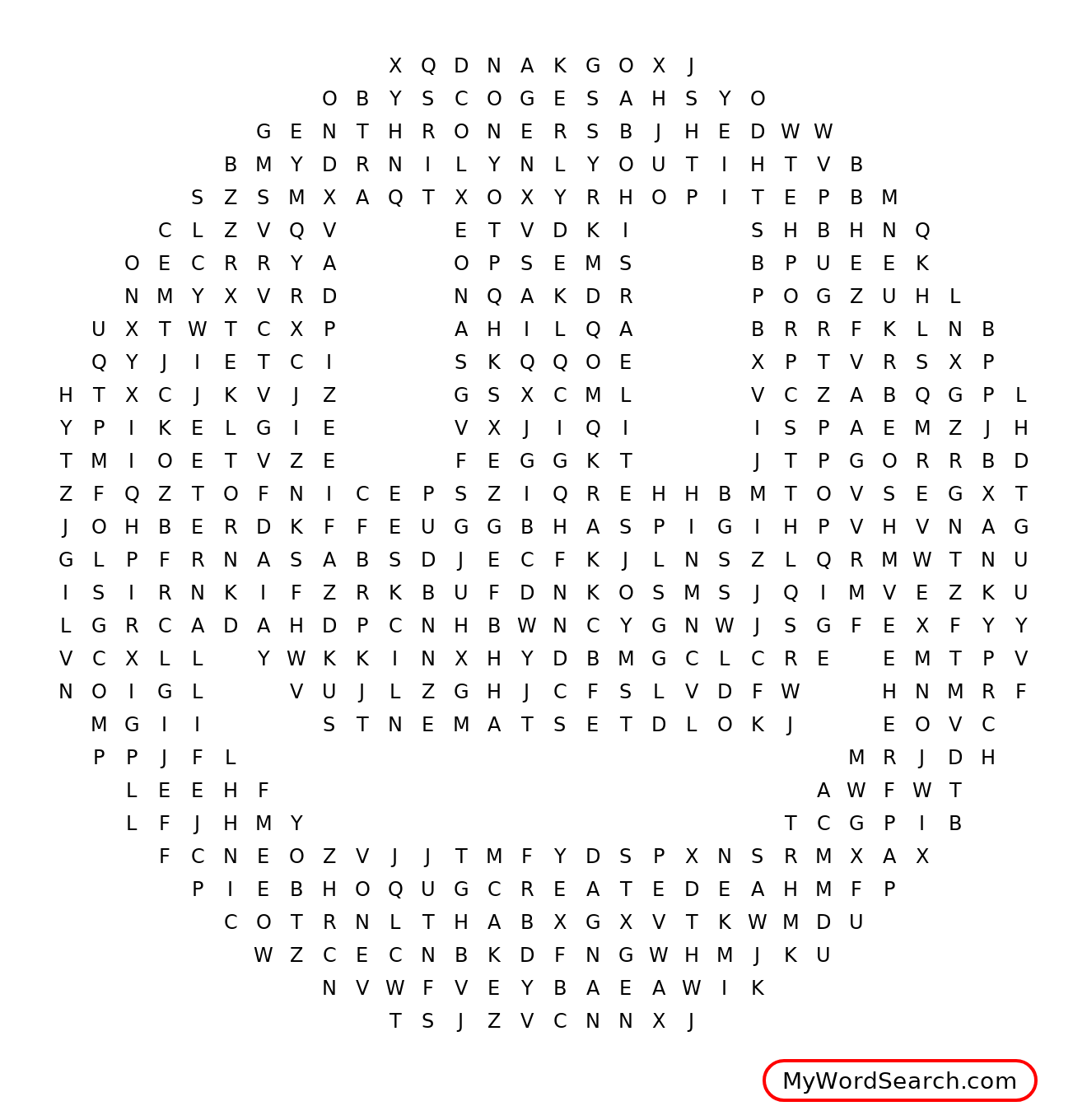 Smile Wordsearch