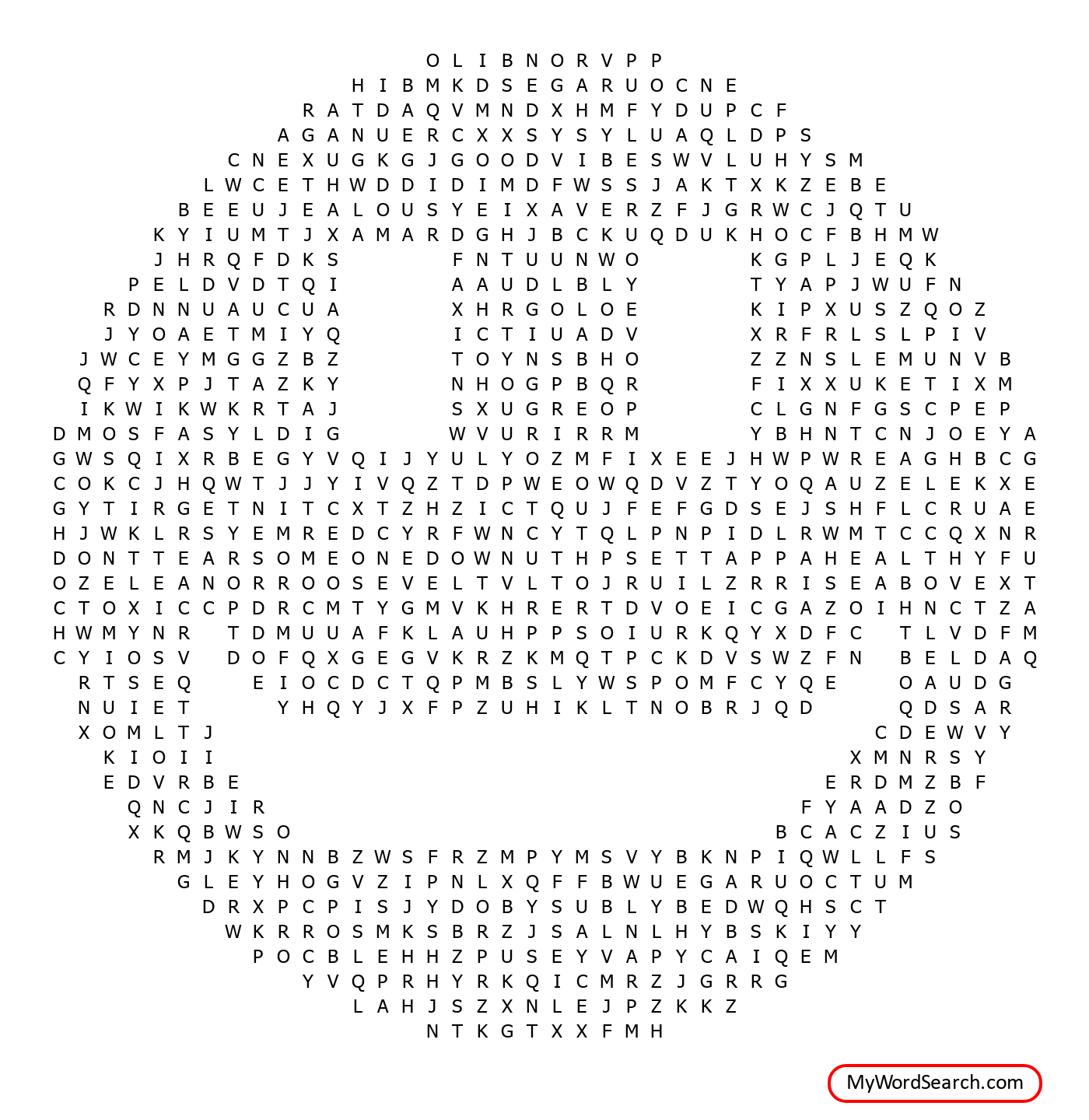 Smiley Face Toxic Cleanse Word Search