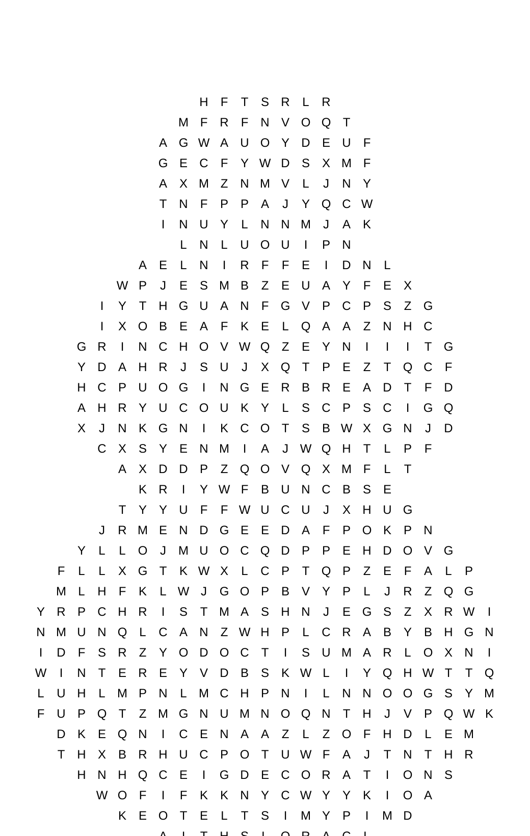 Snowman Word Search