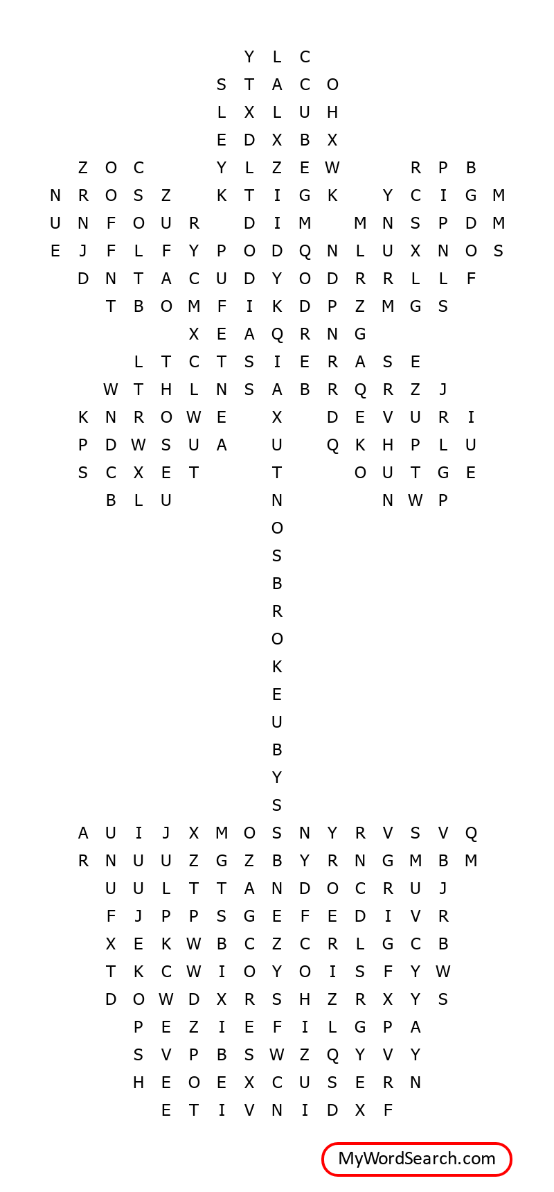 Sophie's Word Search