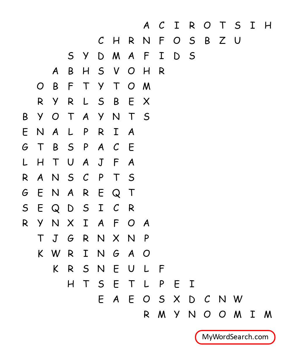 Space Word Search space-word-search