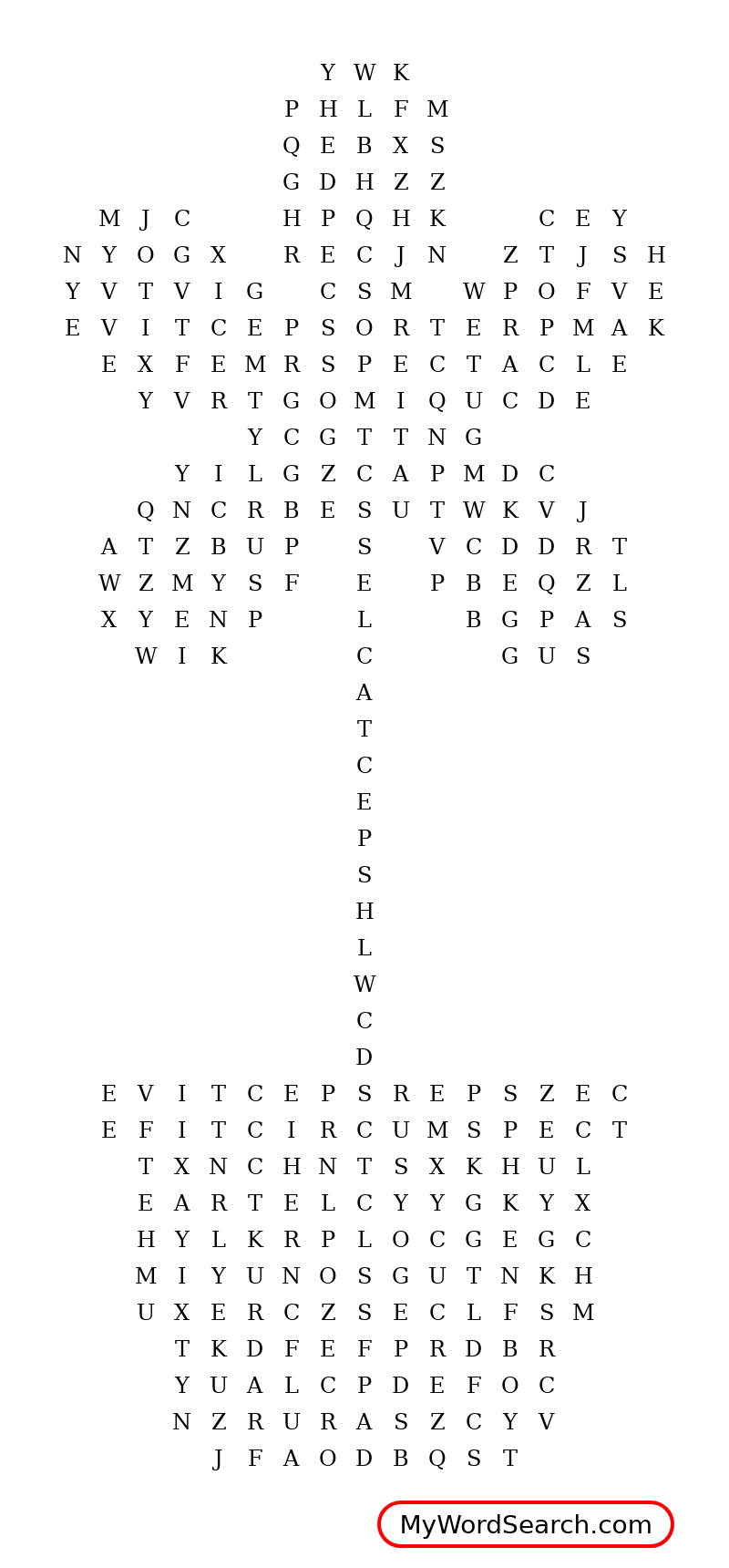 Spec word search