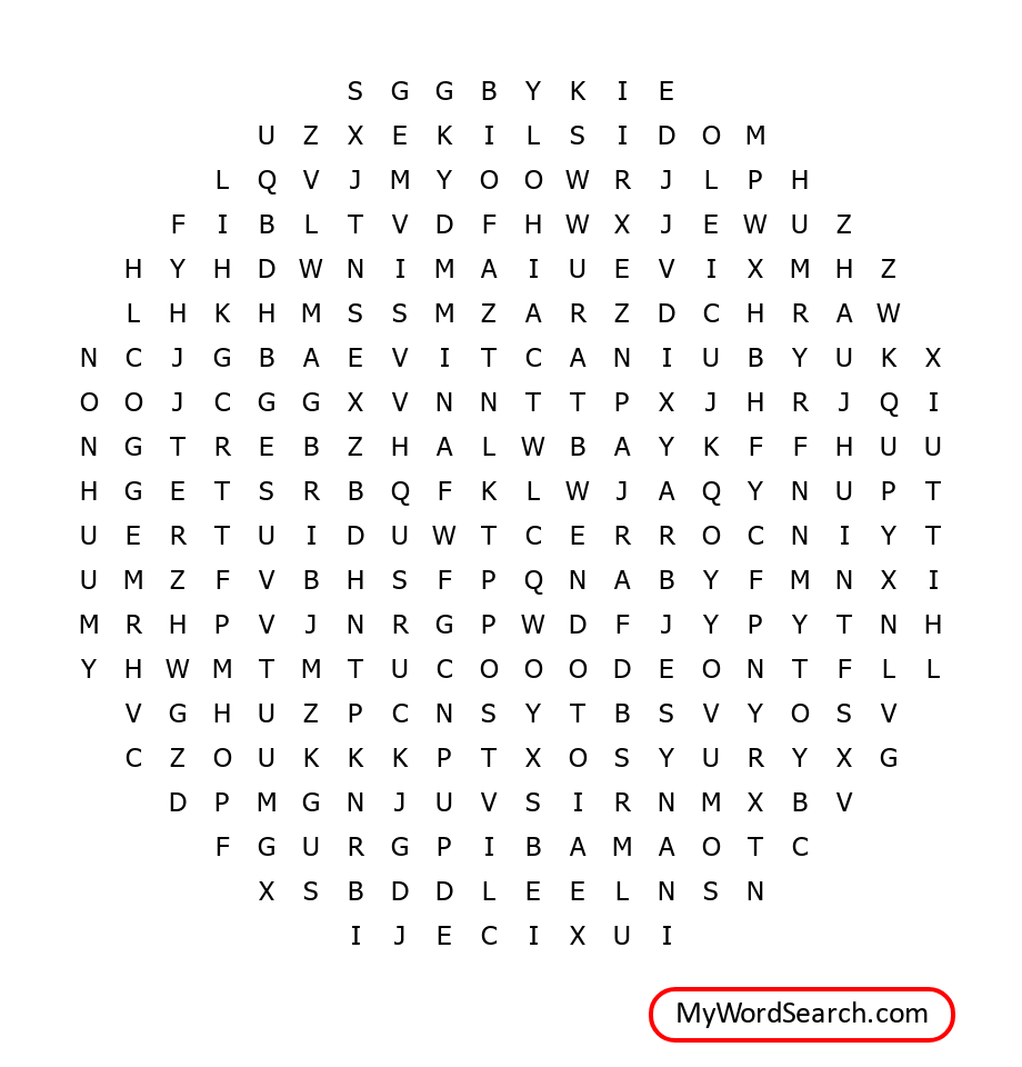 Spelling Word Search
