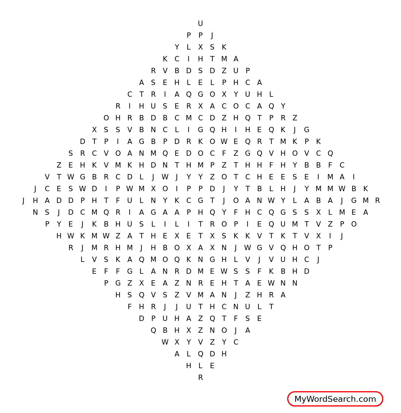 Spelling Word Search