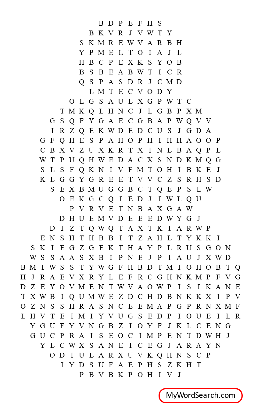 Spelling Wordsearch