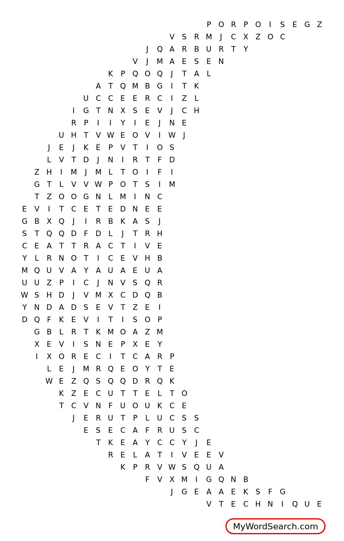 Spelling list 25 word search