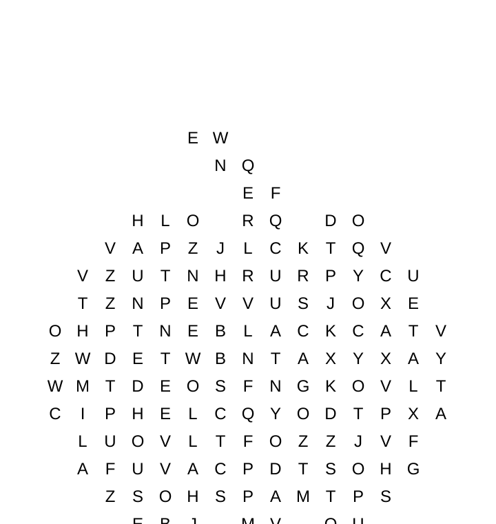 Spooky Word Search