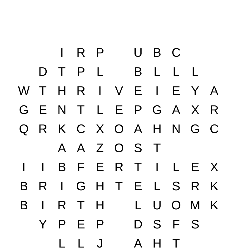 Spring Word Search E