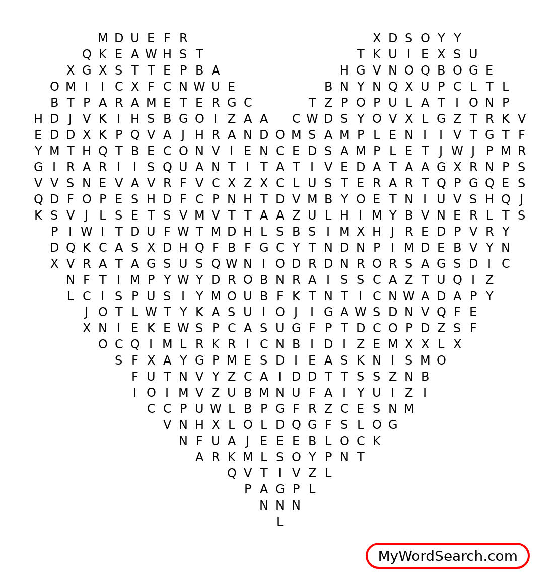 Statistics Word Search