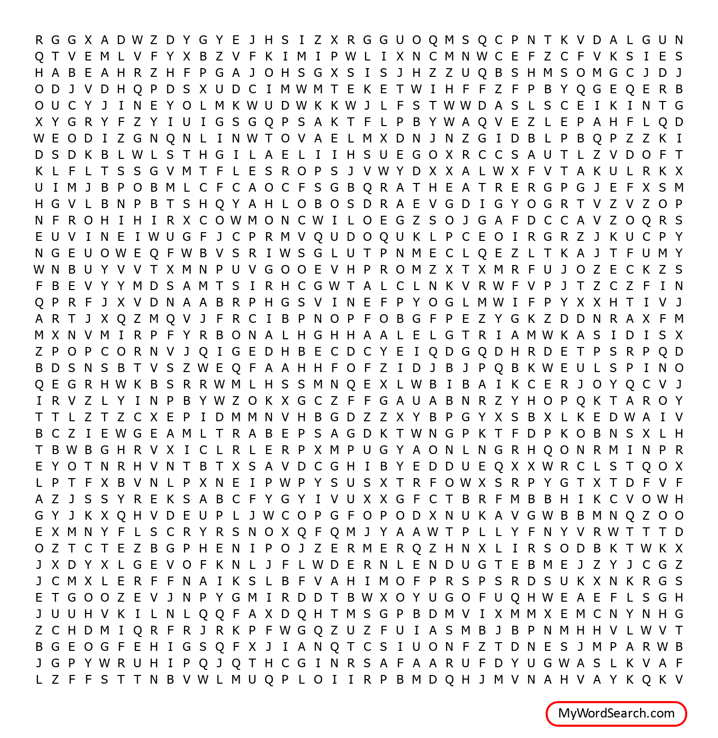 Stuart's Word Search