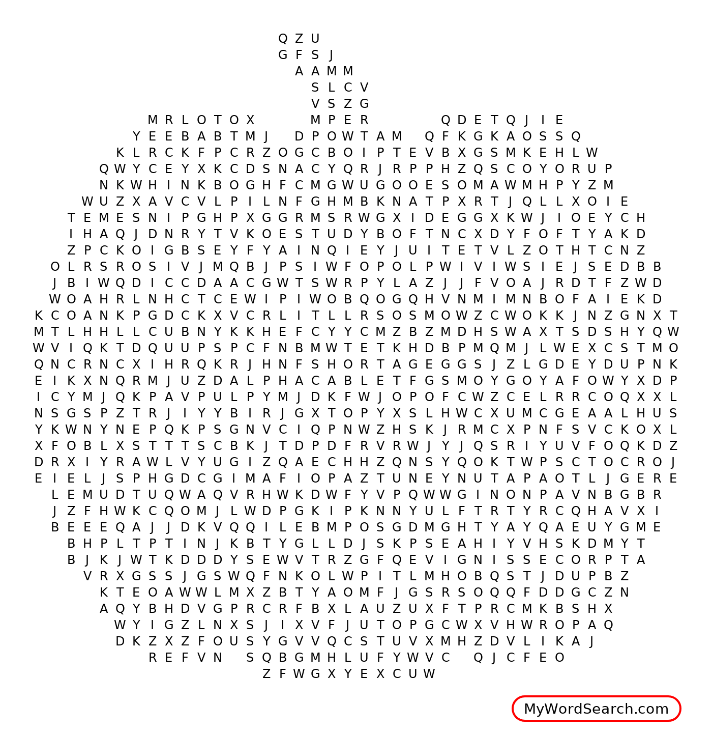Support Week Word Search