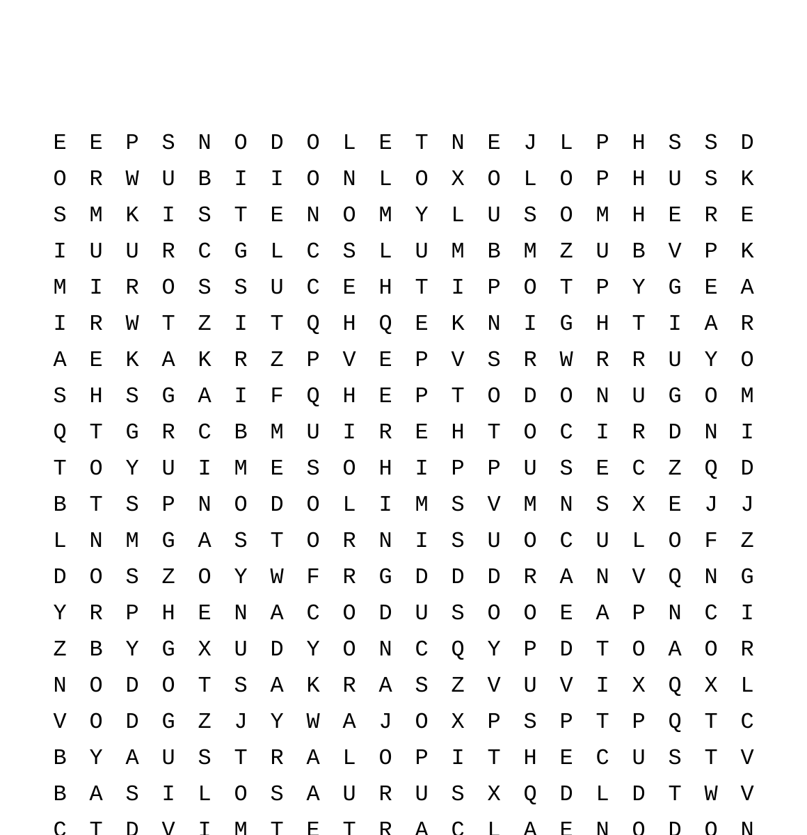 20. Tertiary Animals