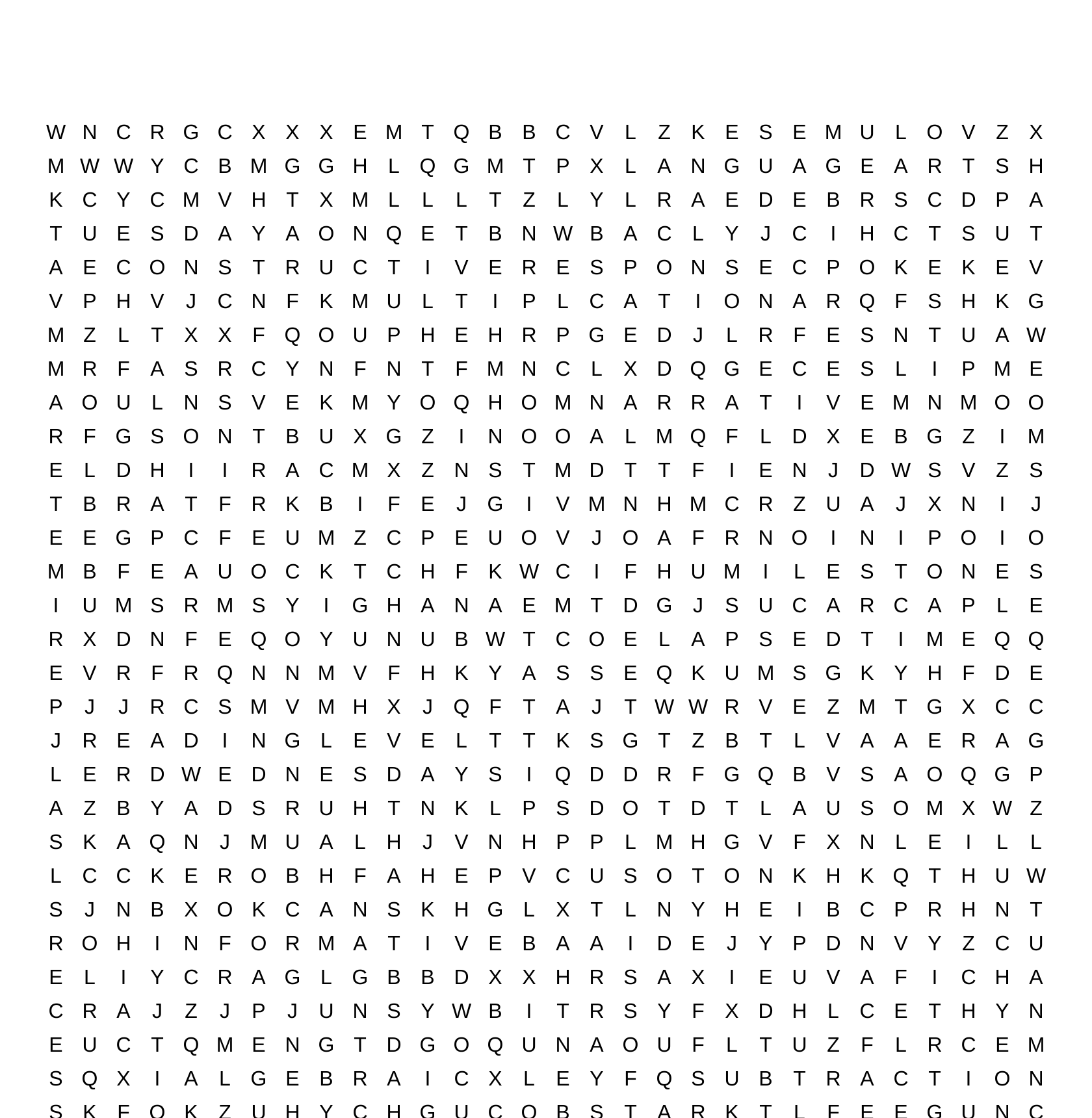 Testing Word Search