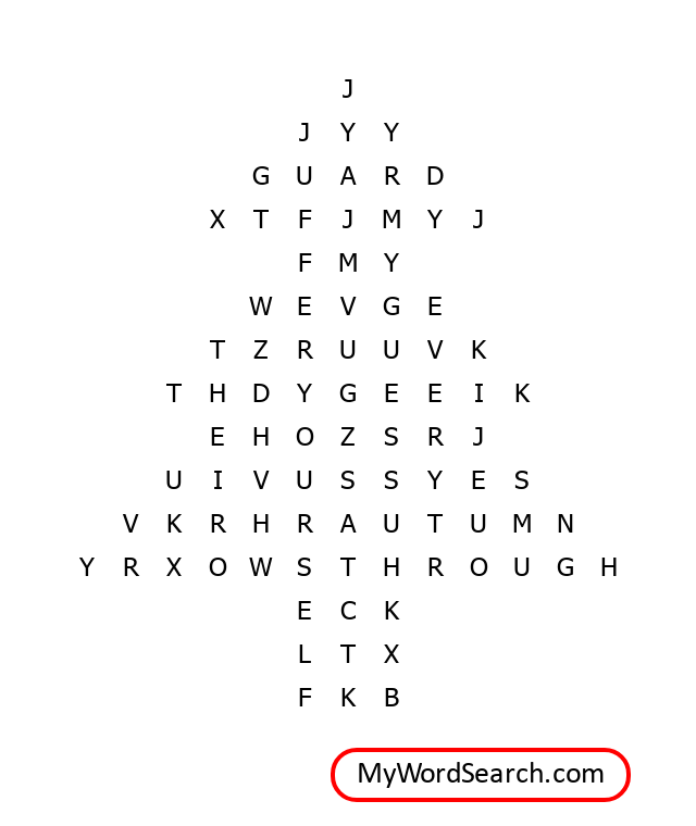 The Apple Pie Tree Trick Words