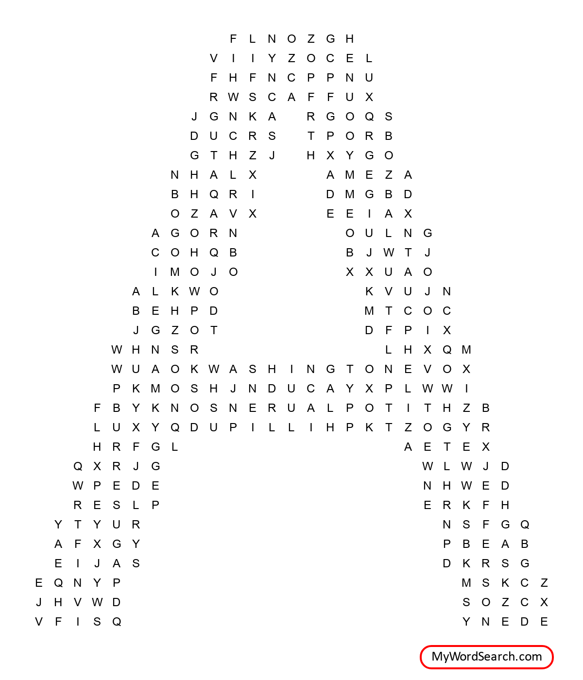 The Hamilton Word Search