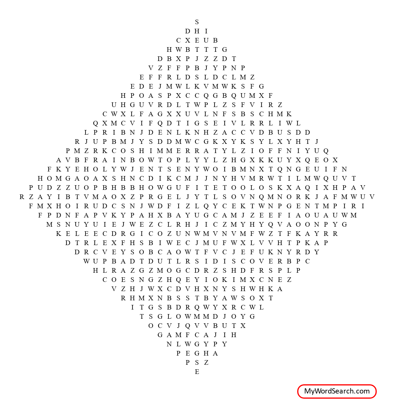 Rainbow Fish Word Search