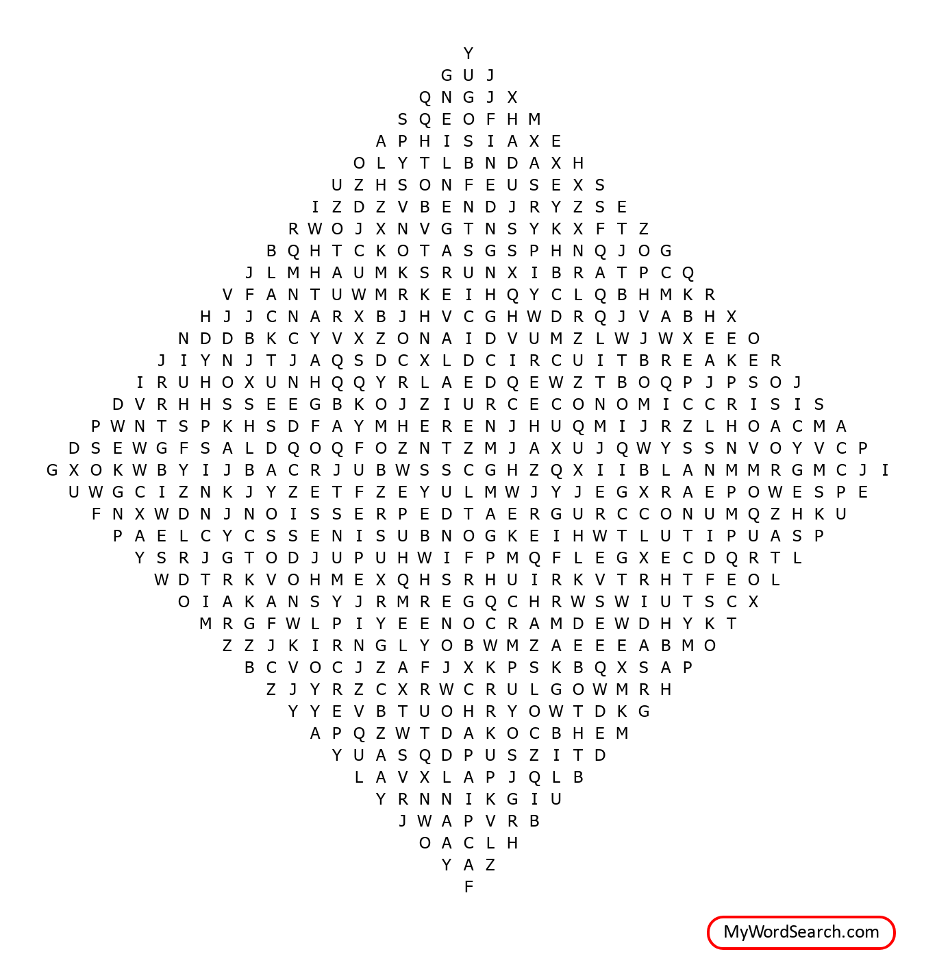 The Stock Market Crash of 1929 Wordsearch
