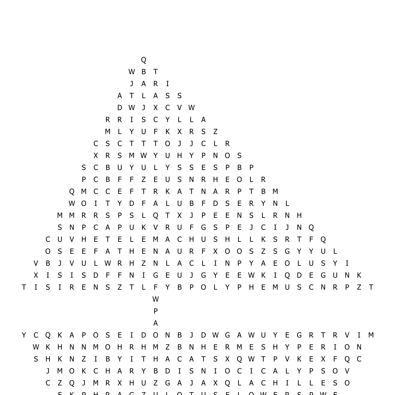 The adventure of Ulysses word search