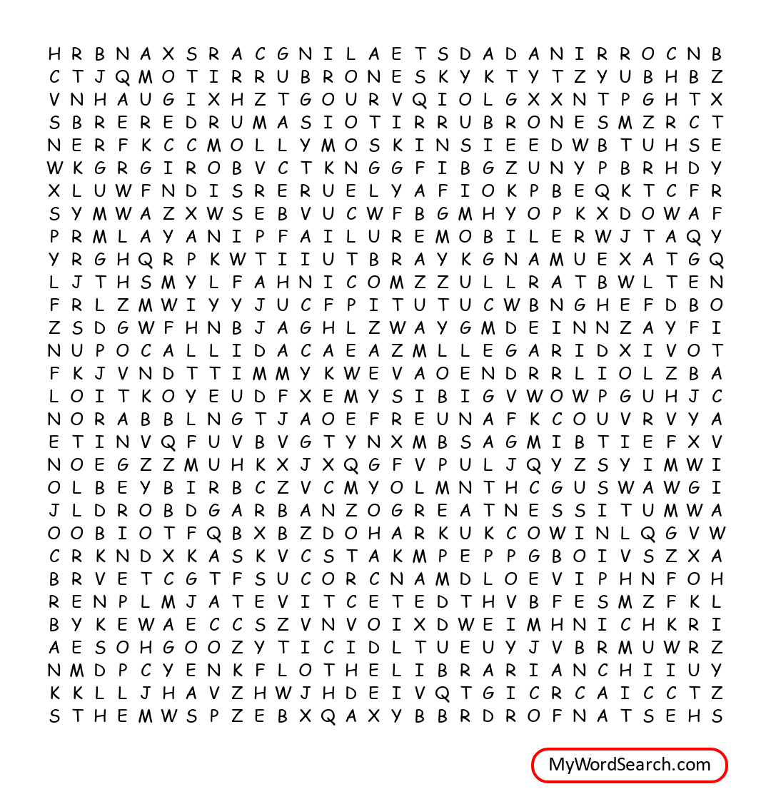 Timmy Failure Word Search
