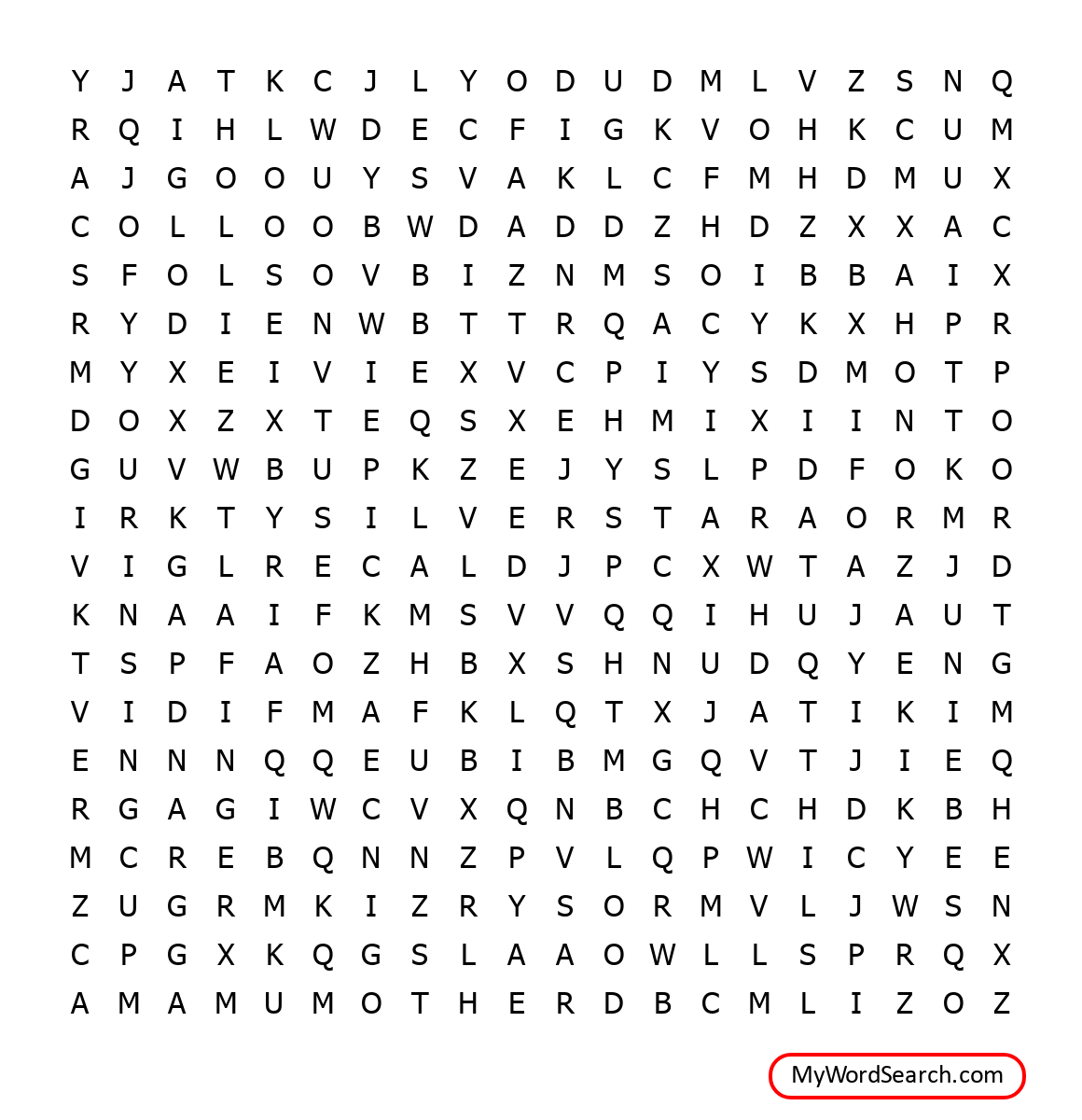 Toothless Wonder Word Search