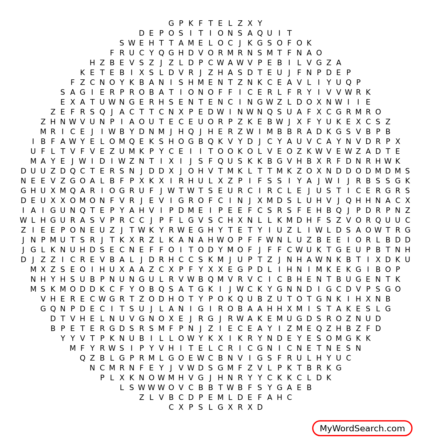 Touching Spirit Bear - Word Search