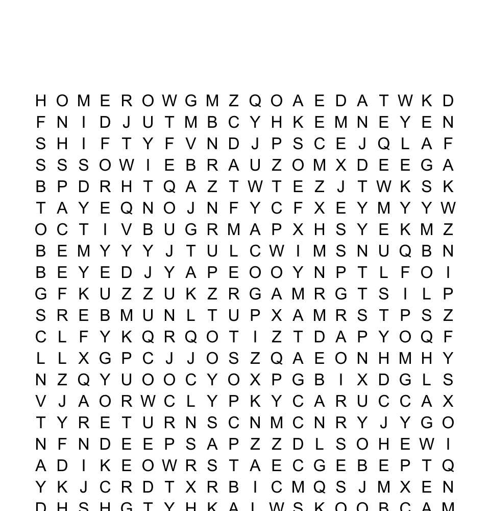 Typing Word Search
