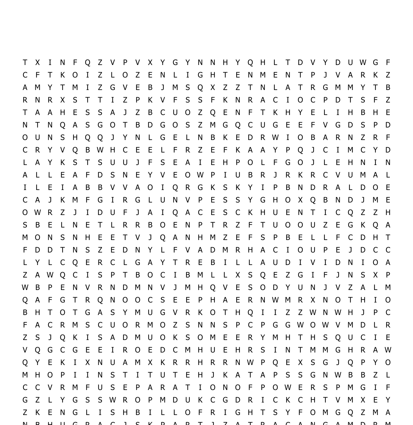 UNIT THREE WORD SEARCH