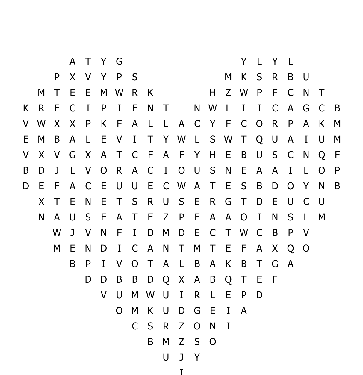 Unit 12 Heart Word Search