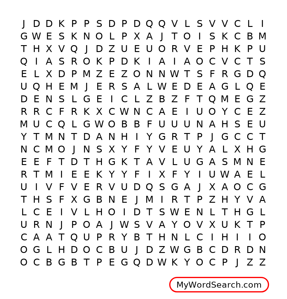 Uruguay Word Search