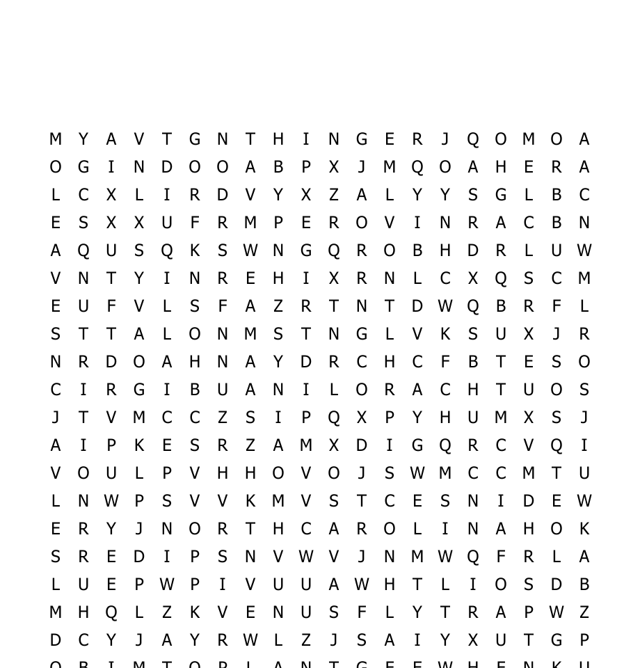 Venus Flytrap Word Search