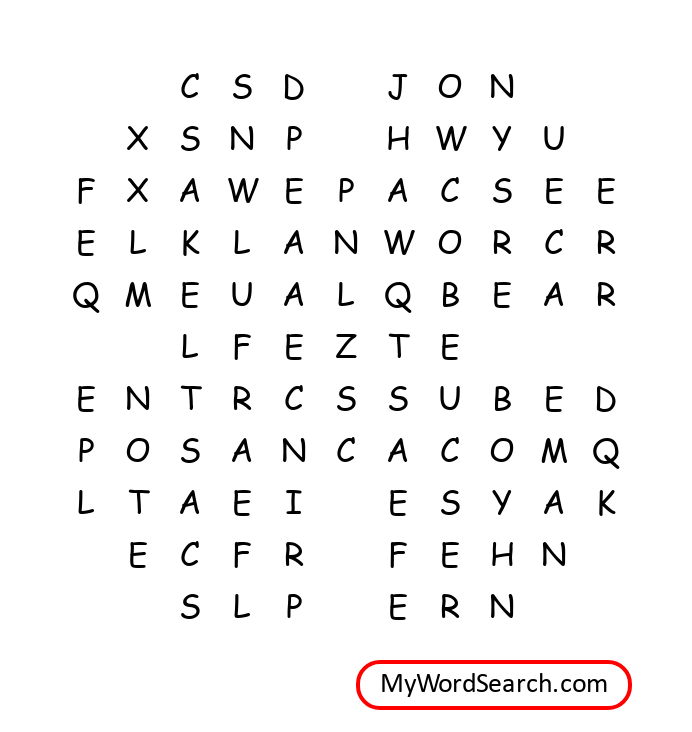 WHIPPING BOY WORD SEARCH