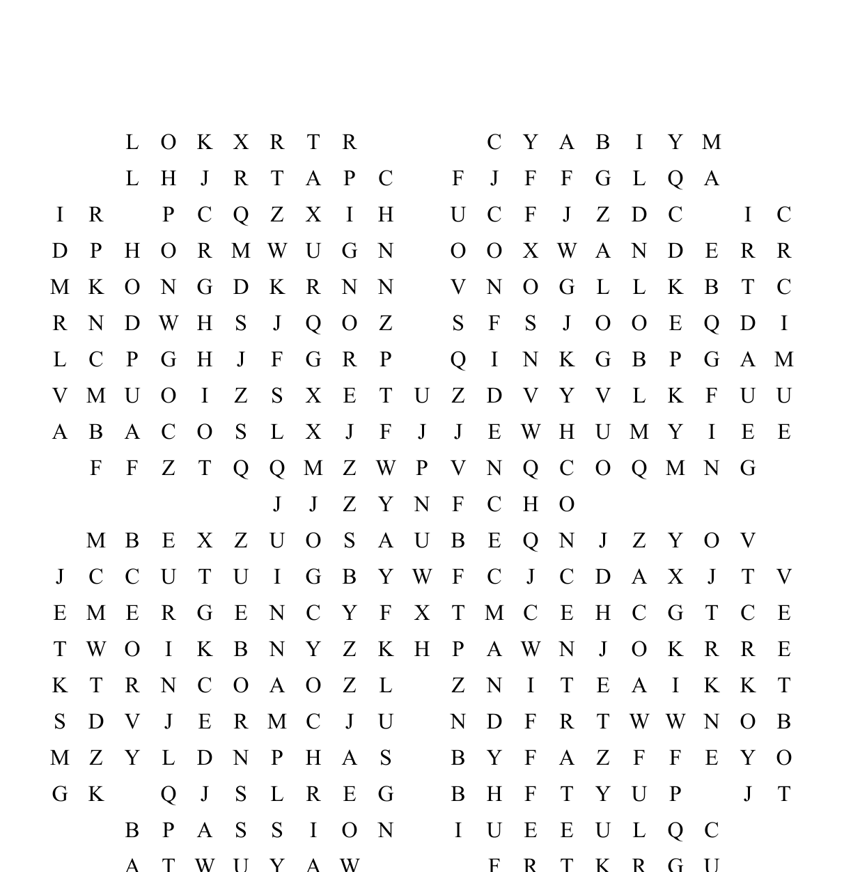 Wolf! Word Search