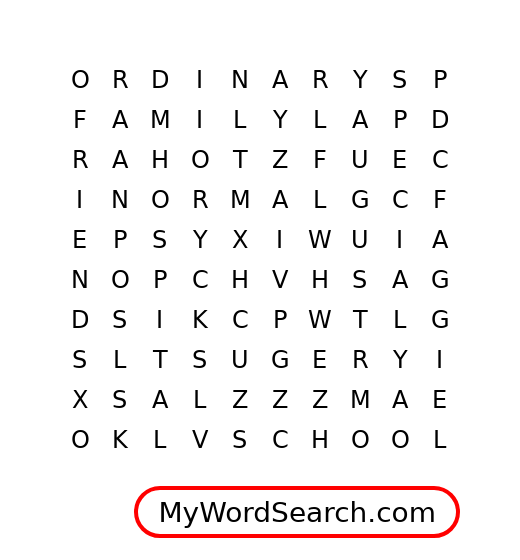 Wonder Word Search