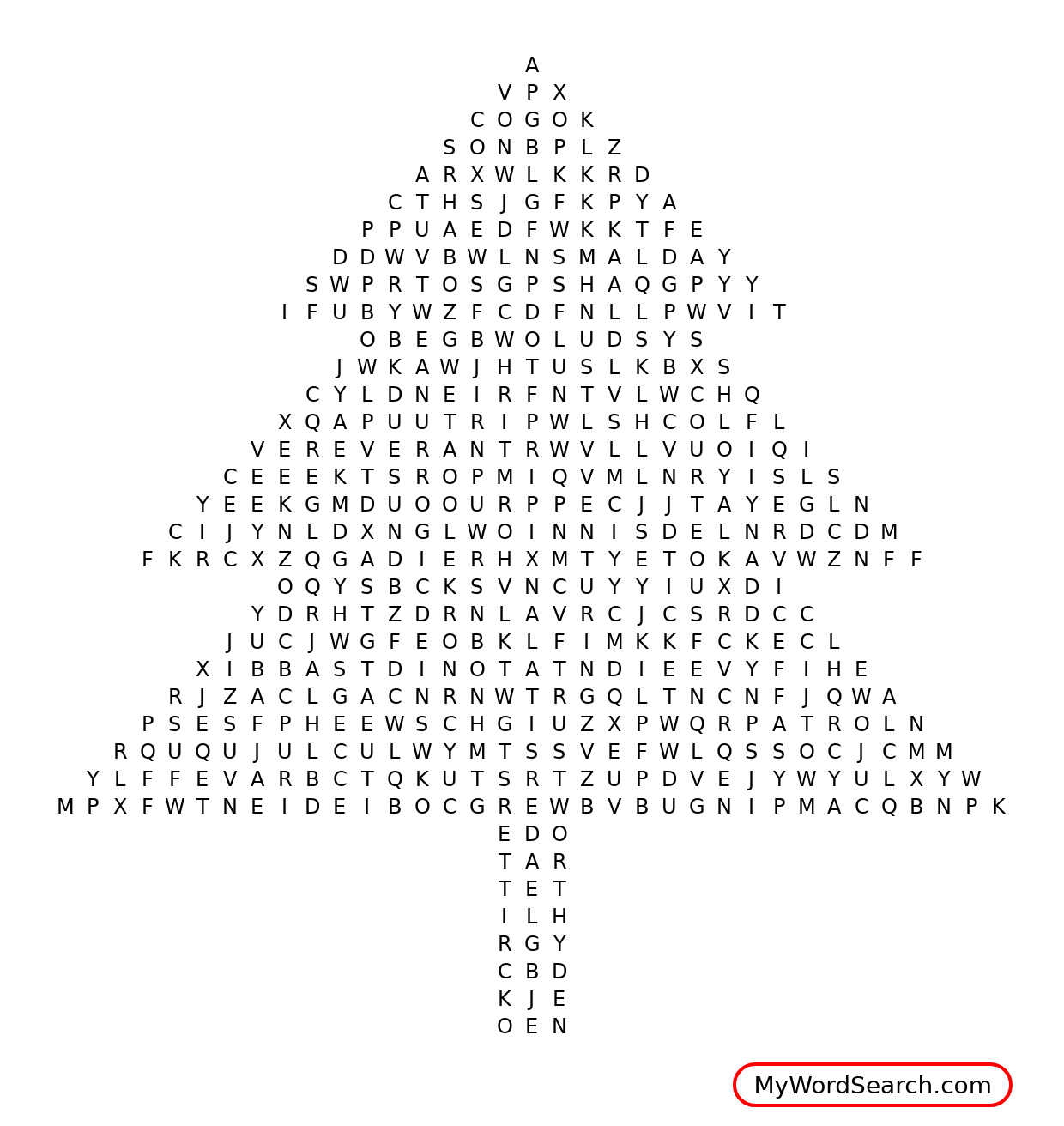 Wood Badge Word Search