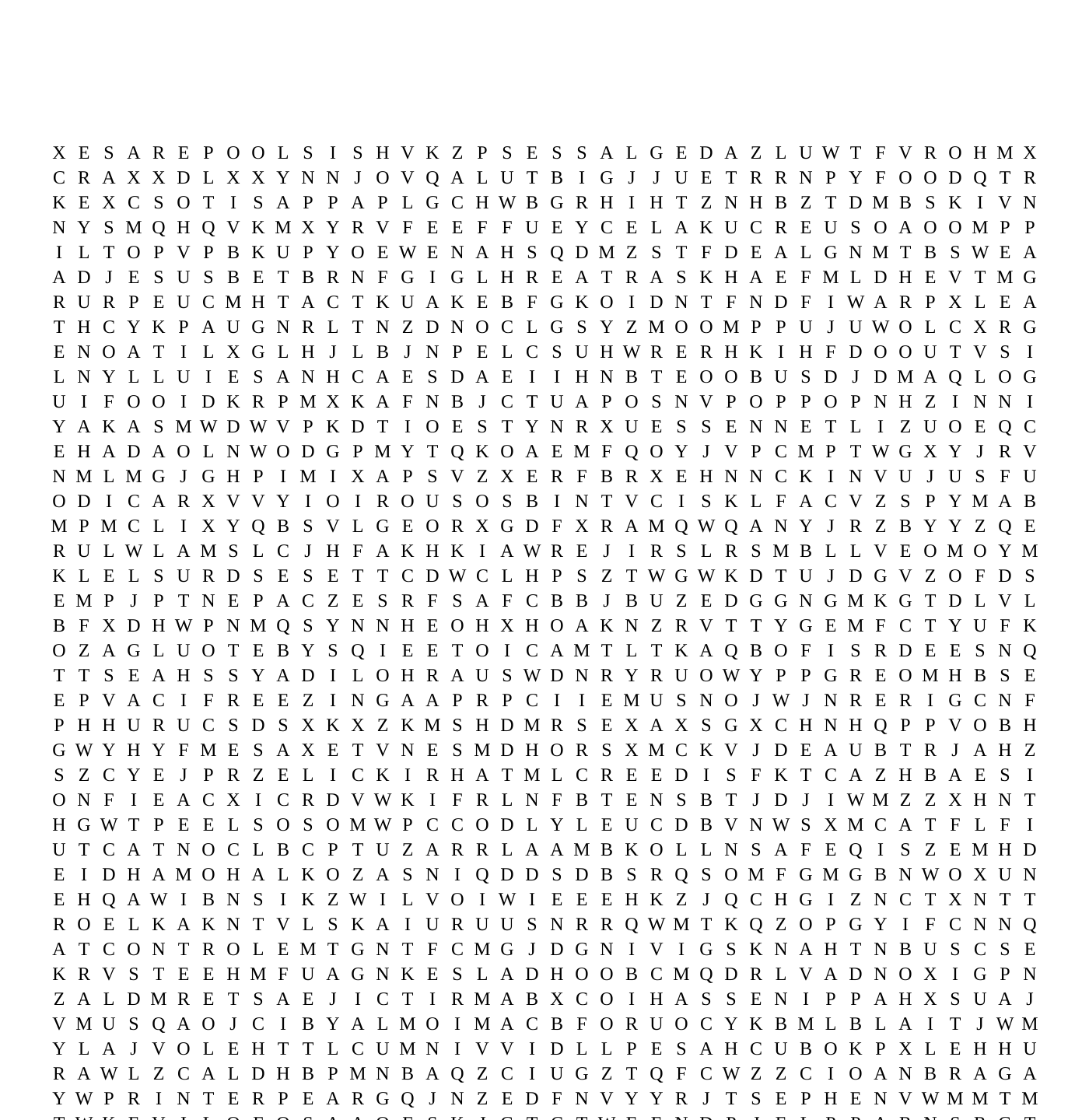 Word Search (HARD EDITION) Ages 13+